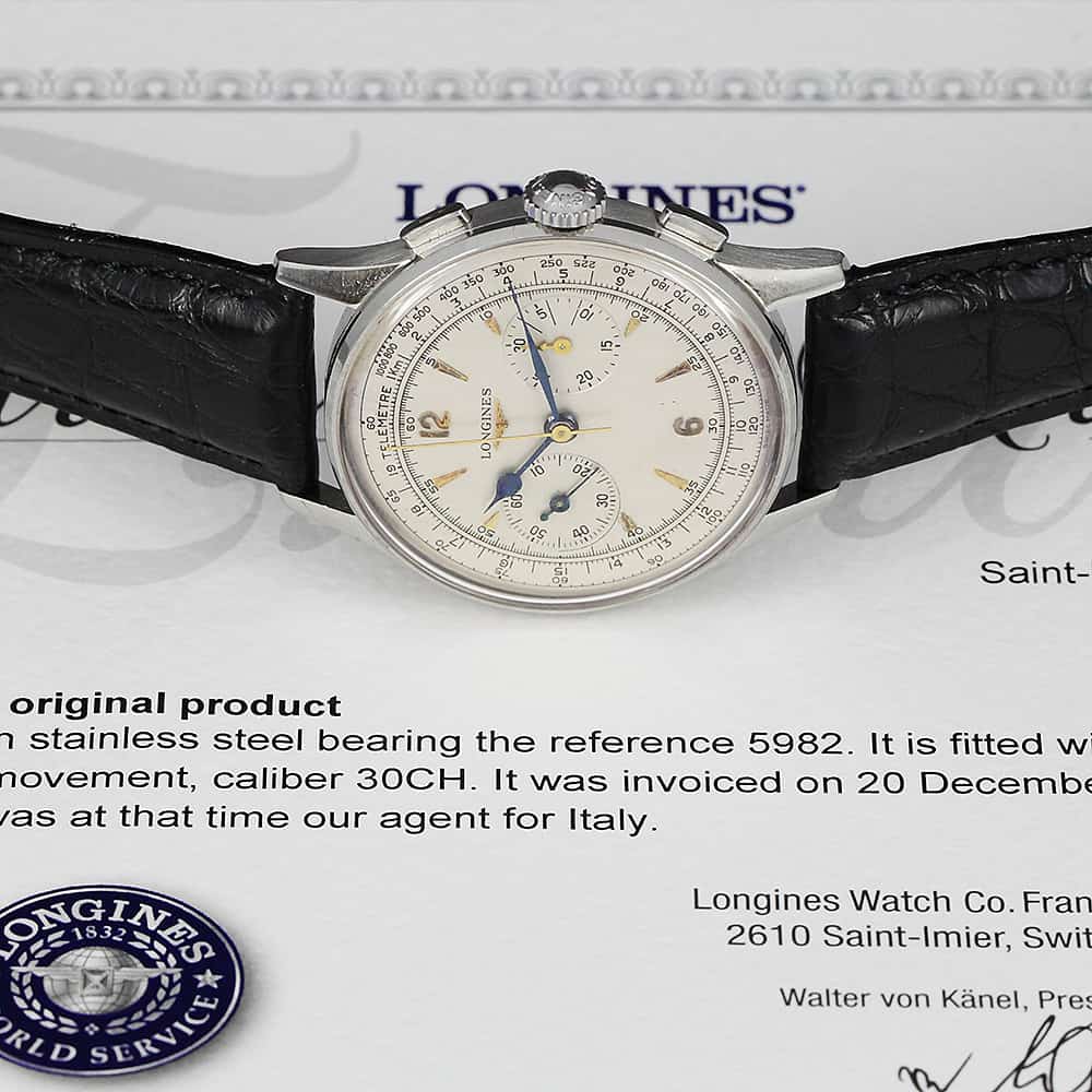 Erittäin harvinainen Longines 30CH ref. 5982 v.1959 - Longitudi