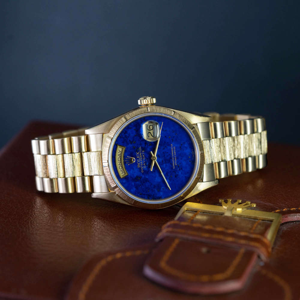 Rolex Day-Date "Bark-Lapis Lazuli" 18078 vuodelta 1988 - Longitudi